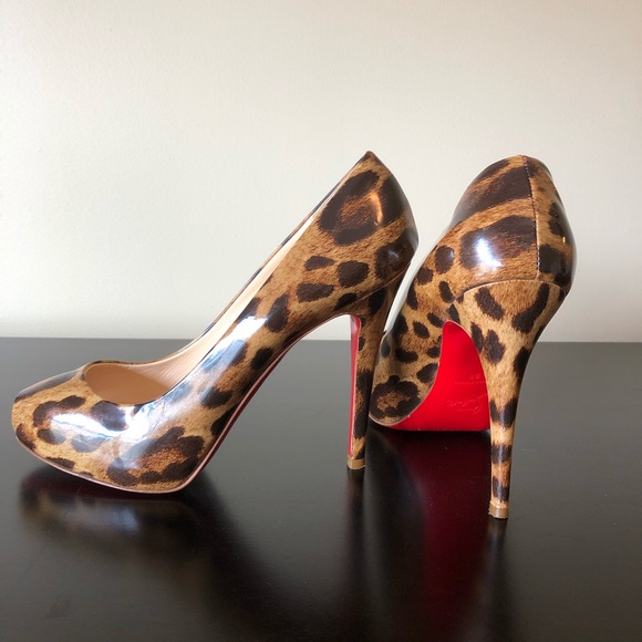Christian Louboutin | Shoes | Christian Louboutin Patent Leopard Print ...